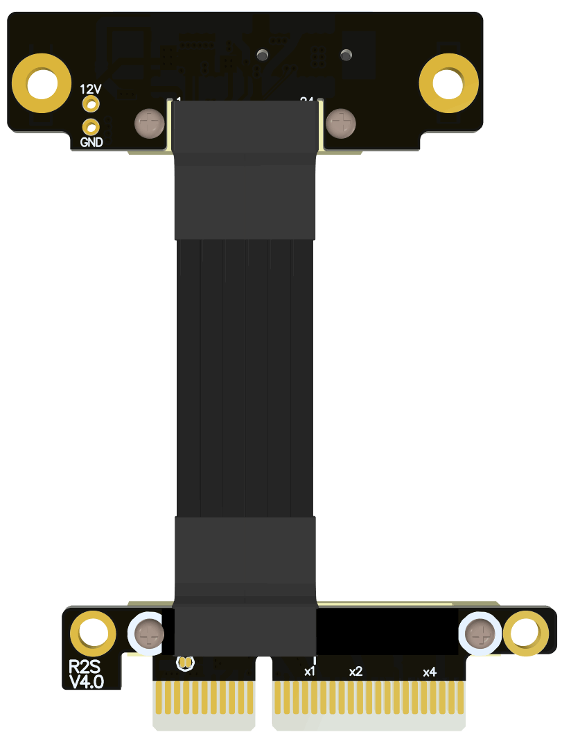 PCIe x4 to x1 Extension Cable