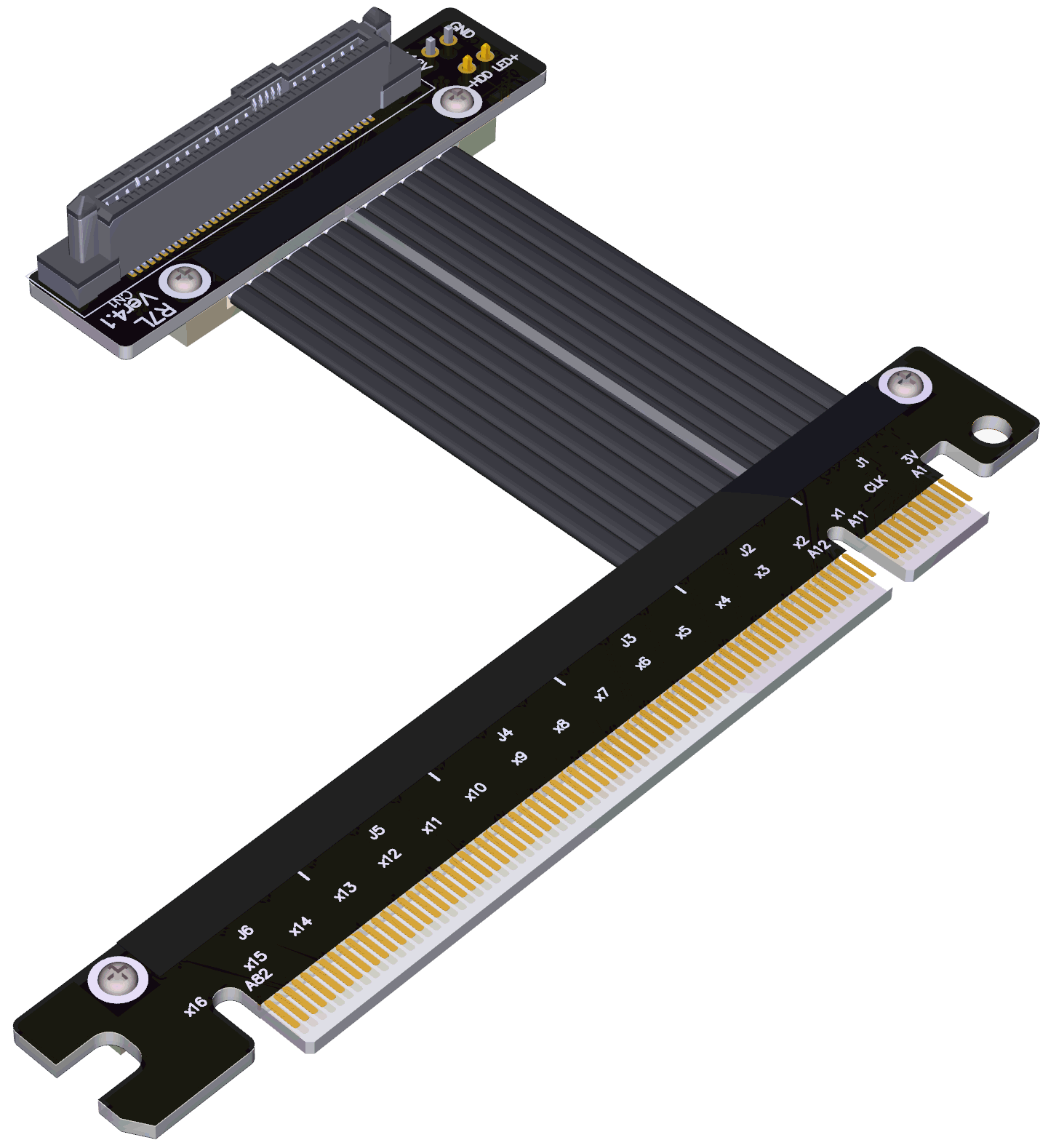 PCIe x16 to x4 Extender