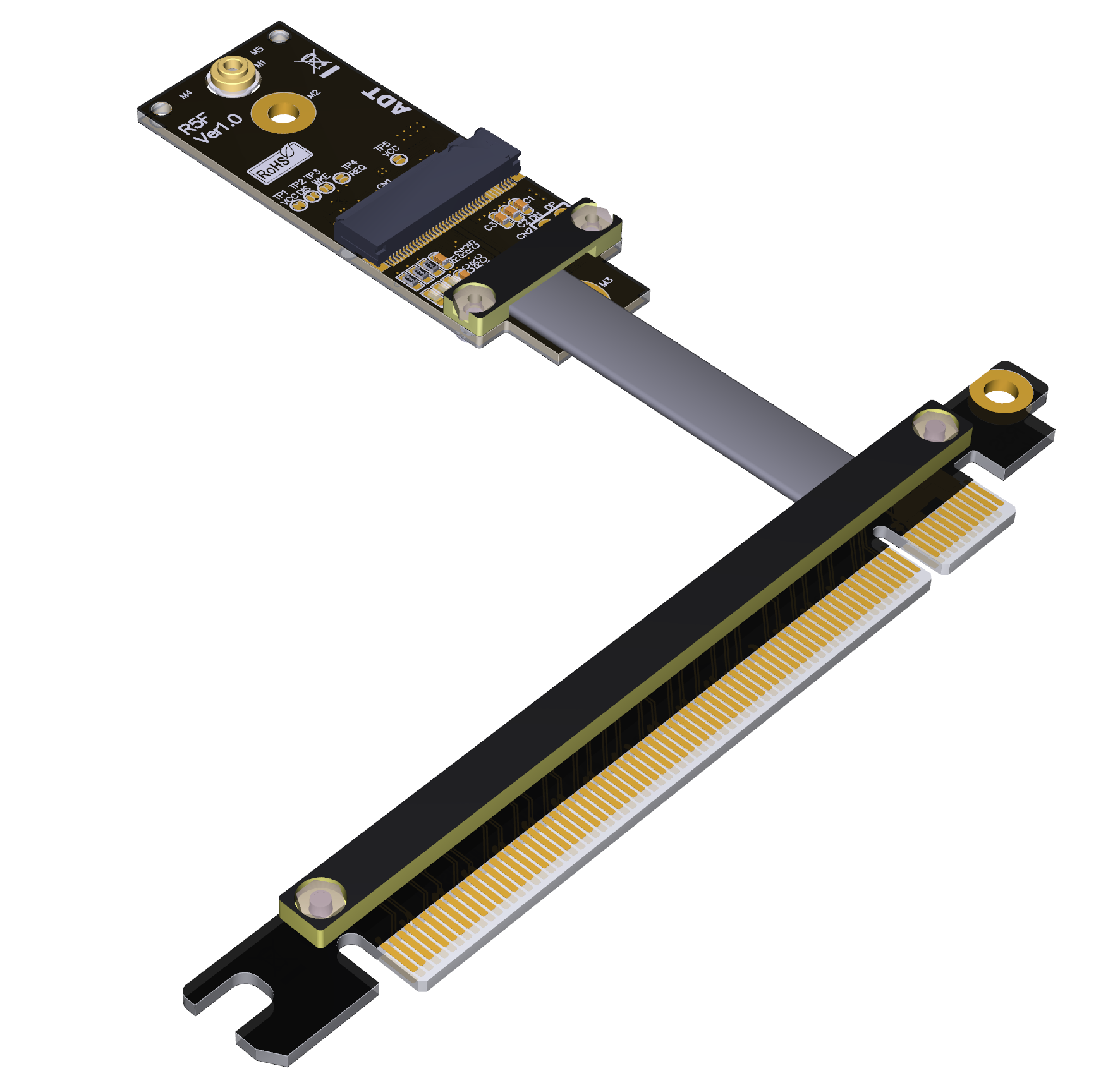 PCIe x16 to M.2 WiFi Extension Cable