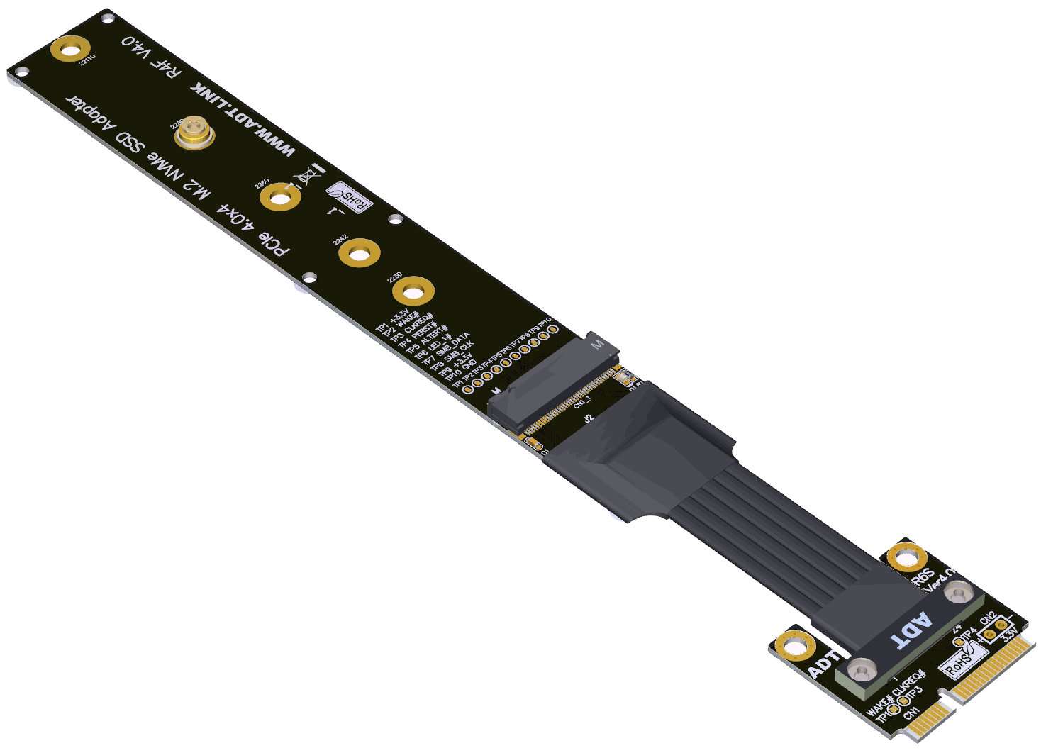 mini PCIe to M.2 NVMe Extension Cable