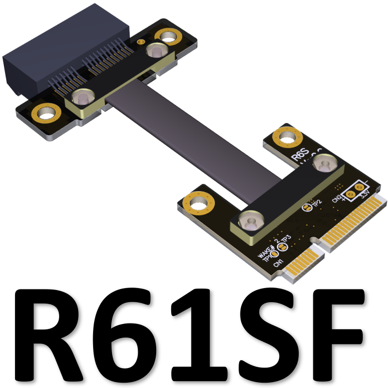 R61 PCIe x1 to mPCIe Extension Cable